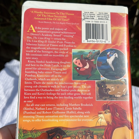 Disney | Other | Disney Alice In Wonderland And The Lion King 2 Simbas ...